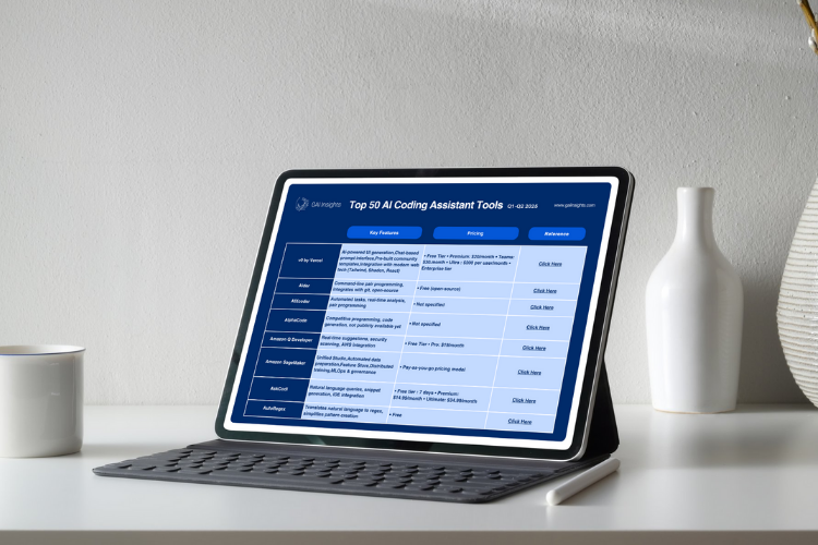 Top 50 AI Coding Tools to Boost Developer Productivity | GAI Insights